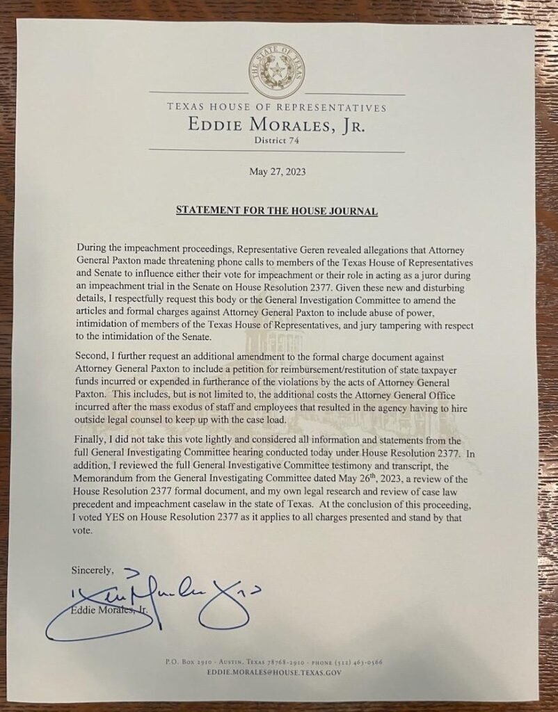 State Representative Eddie Morales Unveils Disturbing Allegations ...